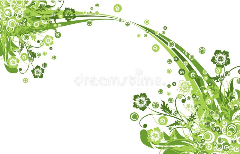Floral background, vector stock vector. Illustration of modern - 1843163