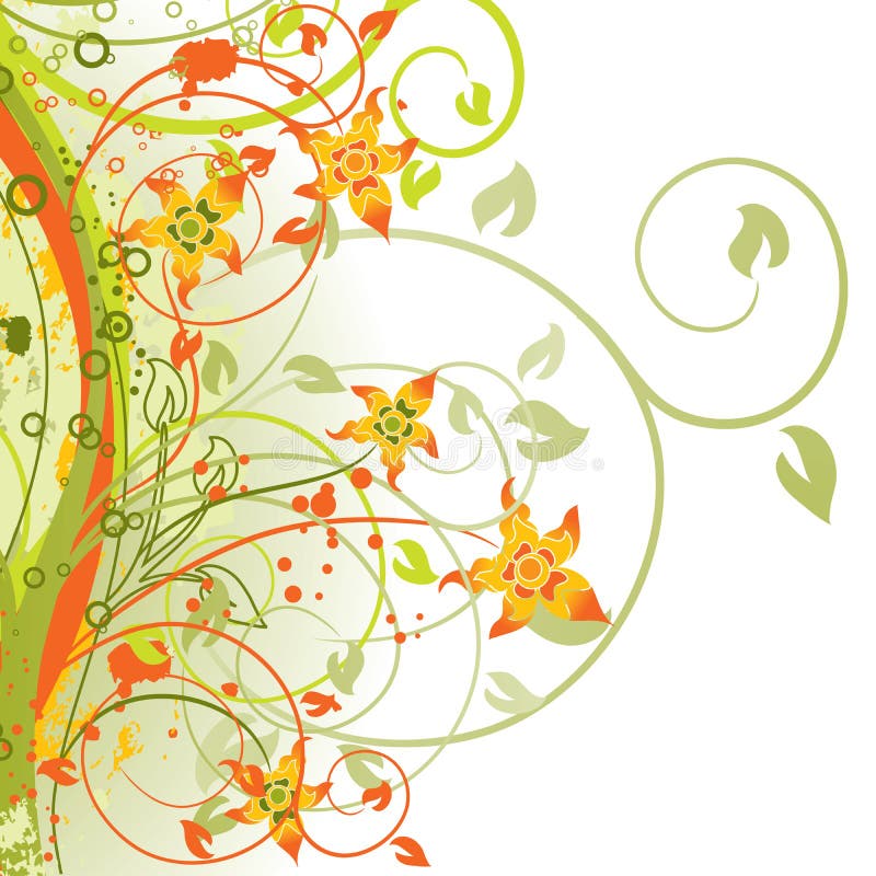 Floral background, vector stock vector. Illustration of creative - 4741561