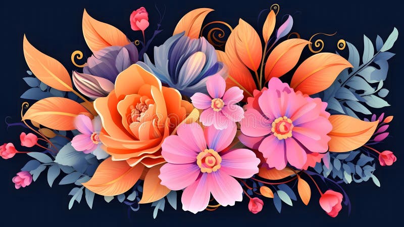 Floral Background for Your Design. Stock Illustration - Illustration of ...