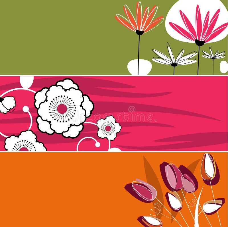 Floral banner design stock vector. Illustration of copy - 18152268