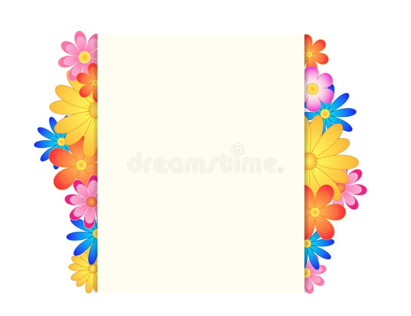 Floral banner stock vector. Illustration of flowers, floral - 53062261