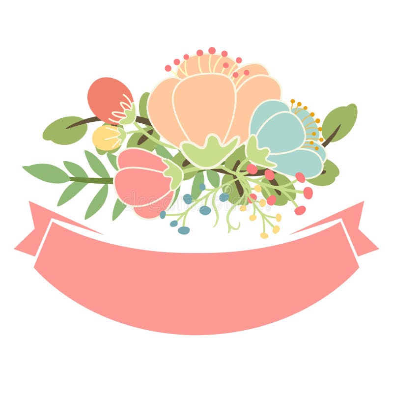 Floral Banners for Life Events Stock Vector - Illustration of ...