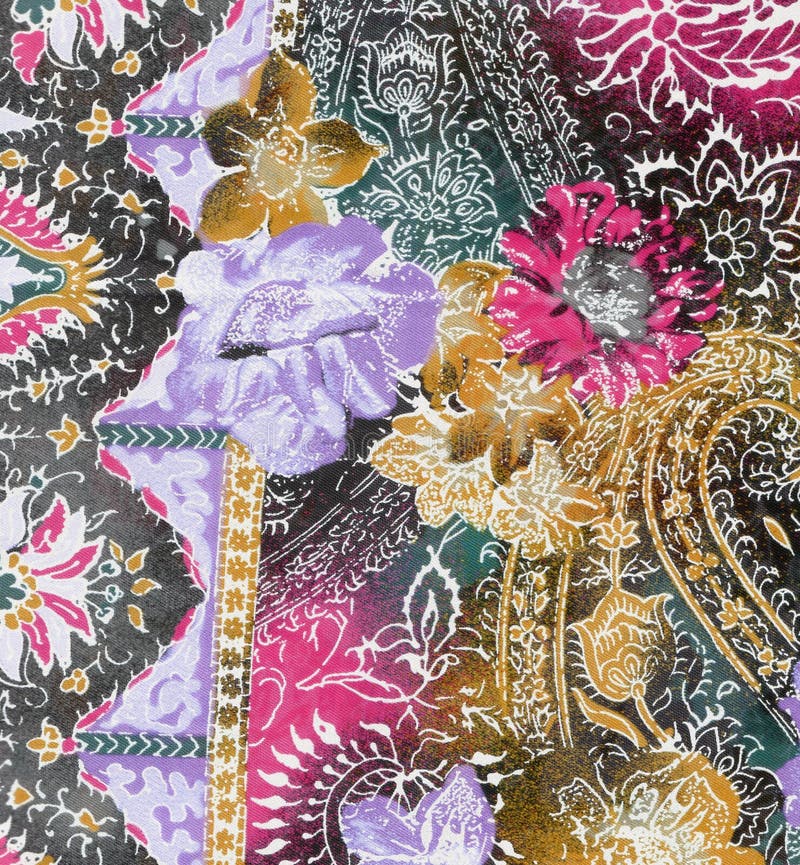 Floral batic stock illustration. Illustration of curves - 39670776