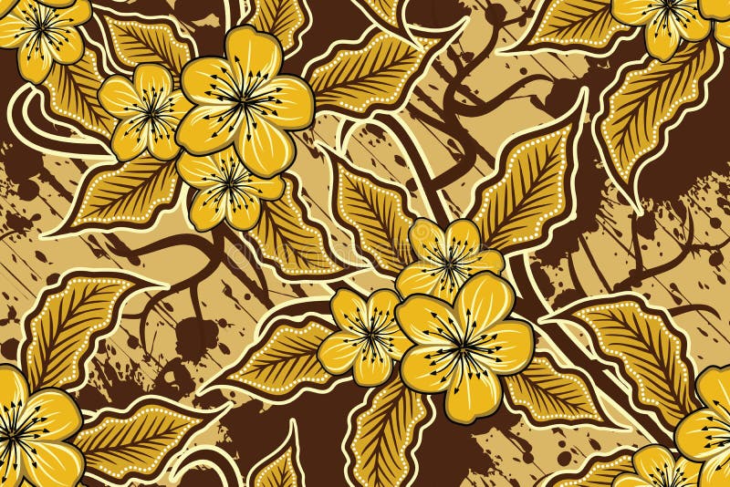 Traditional Flora Batik Pattern Stock Illustrations – 775 Traditional ...