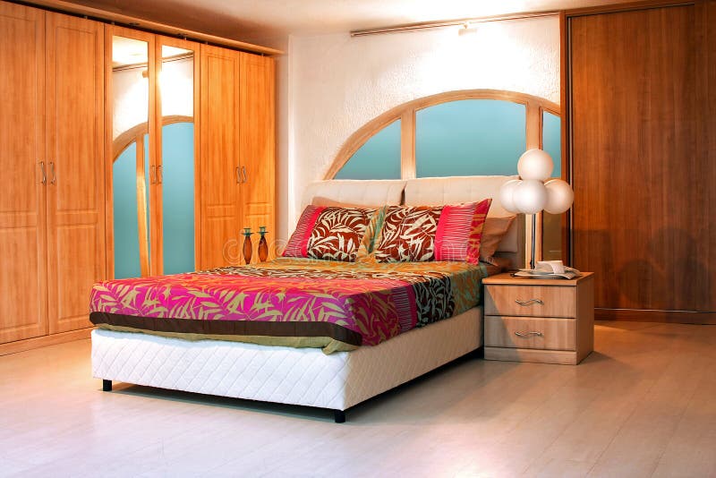 Floral bedroom angle stock image. Image of double, angle - 13740247