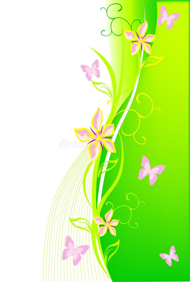 Floral bg stock vector. Illustration of deco, flower, decoration - 9705255