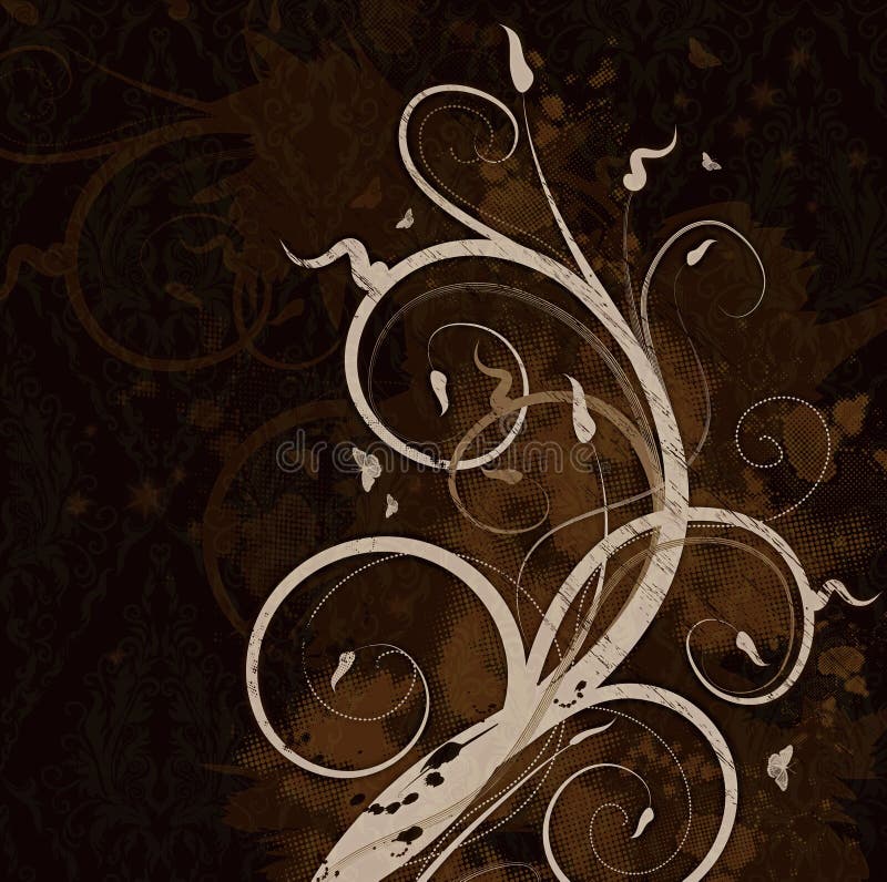 Floral bitmap background stock illustration. Illustration of flower ...