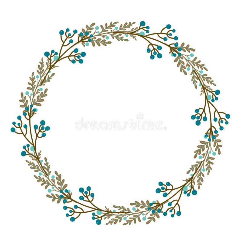 Floral Boho Wreath, Design Elements for Invitations, Greeting Cards ...