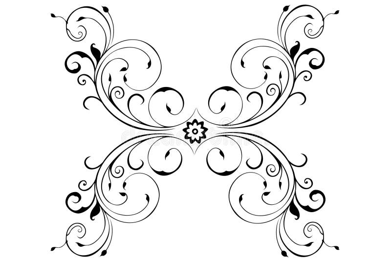 Black Swirl Goth Frame Stock Illustrations – 56 Black Swirl Goth Frame ...