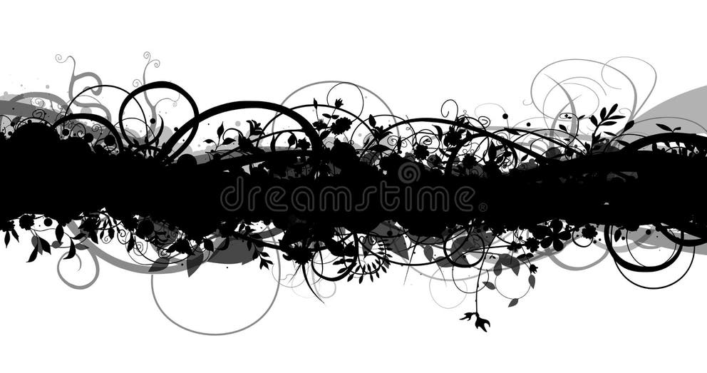 Gothic Floral Border Stock Illustrations – 9,709 Gothic Floral Border ...