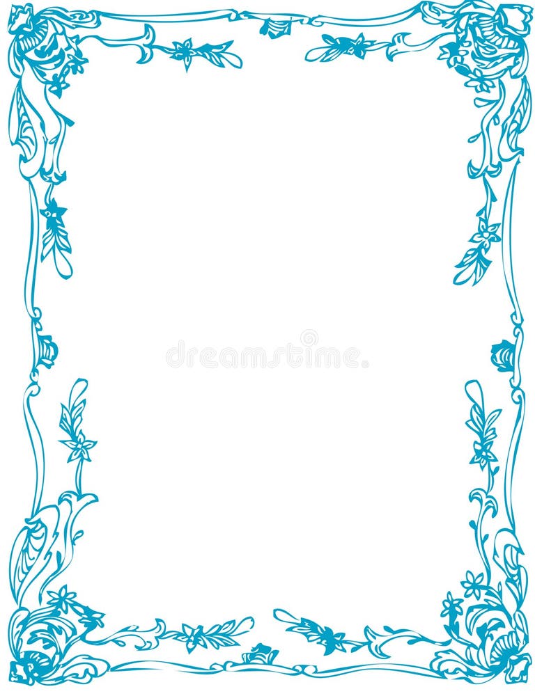 Intricate Floral Border Corner Stock Illustrations – 4,732 Intricate ...