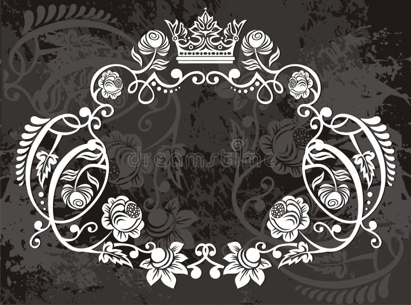 Crown border design stock vector. Illustration of design - 3470988