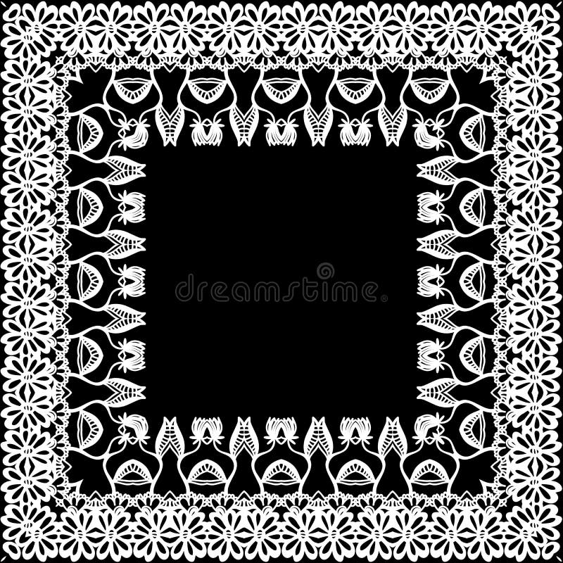 Floral Border, Frieze, Frame Stock Vector - Illustration of element ...