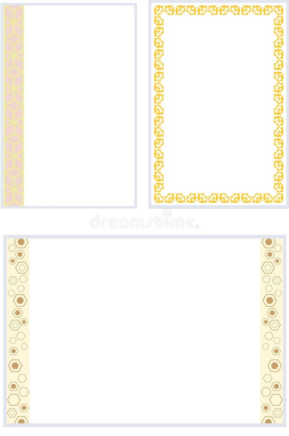 Floral Border Pattern Frame, Design Vector Illustration Stock ...
