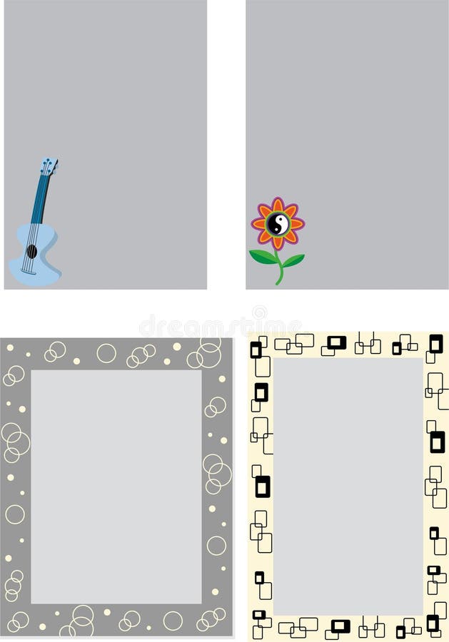 Floral Border Pattern Frame, Design Vector Illustration Stock Vector ...