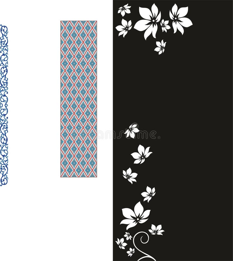 Floral Border Pattern Frame, Design Vector Illustration Stock Vector ...