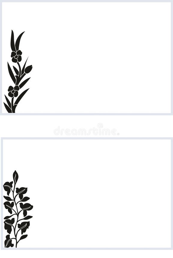 Floral Border Pattern Frame, Design Vector Illustration Stock Vector ...