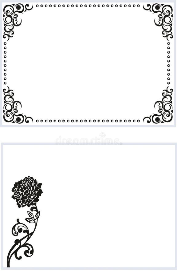 Floral Border Pattern Frame, Design Vector Illustration Stock Vector ...