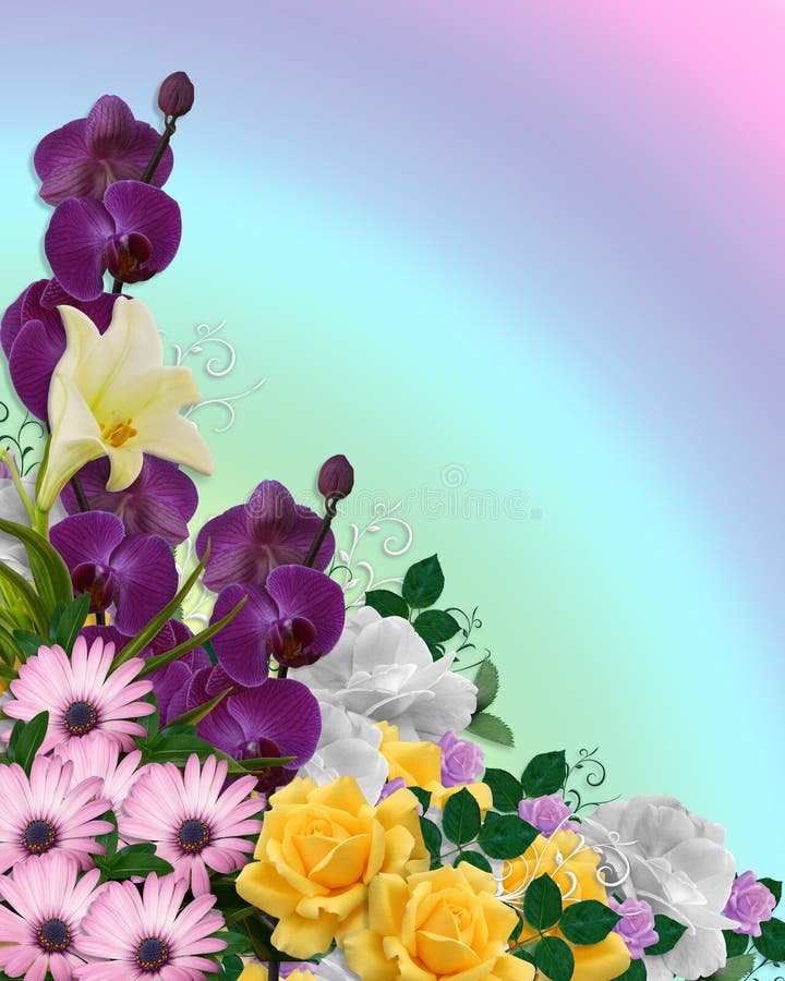 45+ Floral edge frame invitation card Free Stock Photos - StockFreeImages