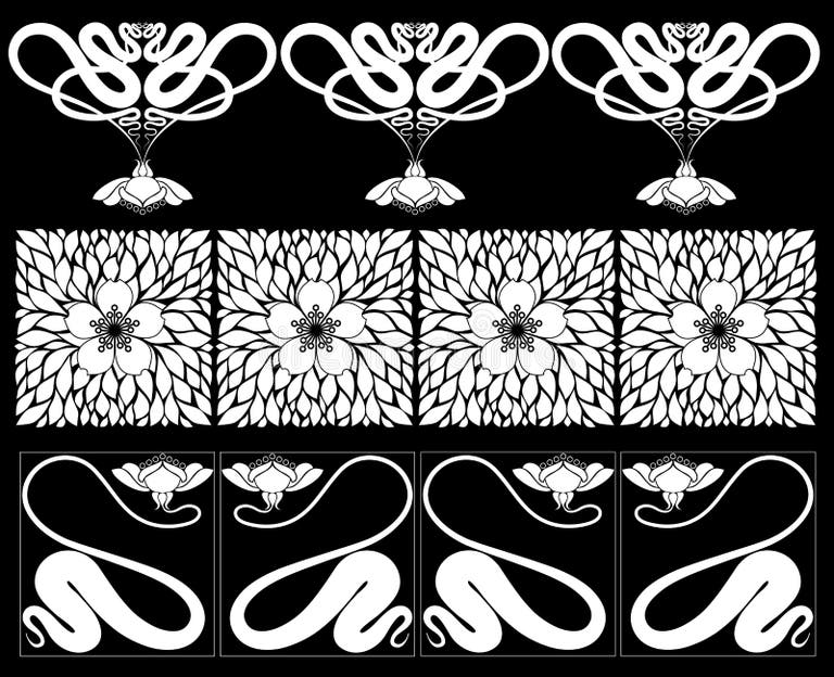 Fantasy Floral Borders Stock Illustrations – 405 Fantasy Floral Borders ...