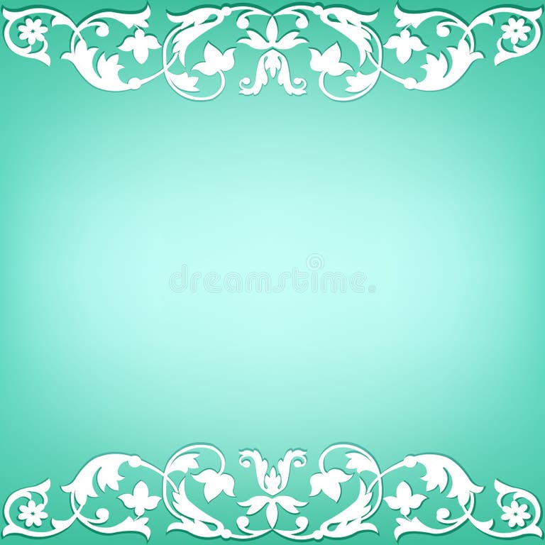 Turquoise Borders Stock Illustrations – 690 Turquoise Borders Stock ...