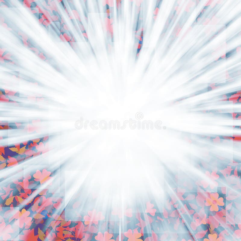 Floral burst stock illustration. Illustration of white - 18889163