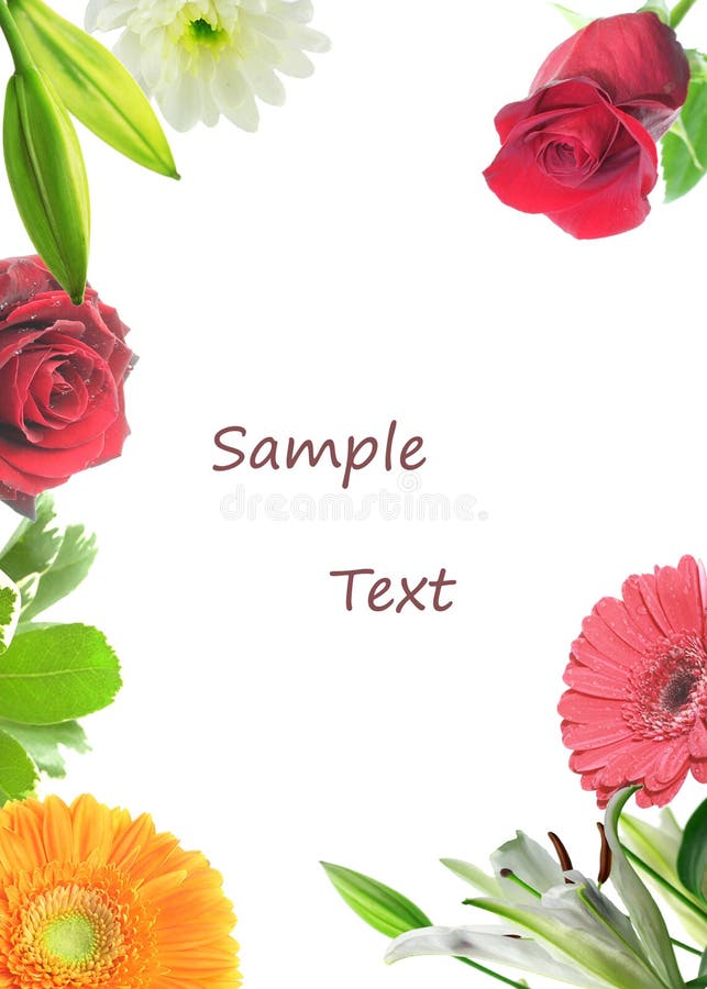 Floral Card. stock photo. Image of florist, beautiful - 17672358