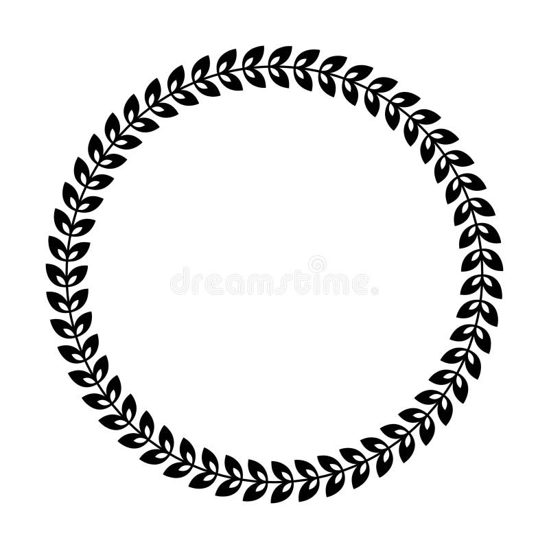 Floral Circle Border Design Rounded Flower Frame Ring for Decoration ...