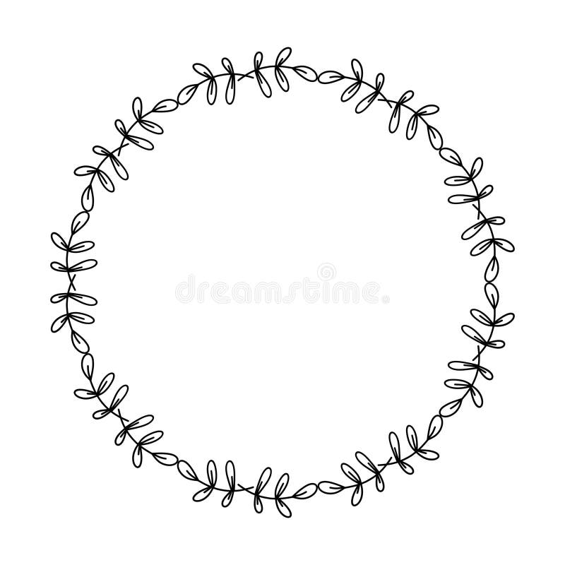 Floral Border Line Frame Design Shape Icon for Decorative Vintage ...