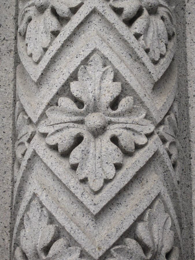 Floral column ornament stock image. Image of ornament - 6014343