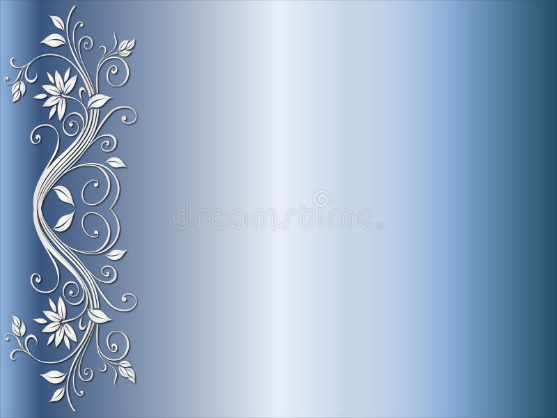 Floral Corner Design for Wedding Stock Illustration - Illustration of ...