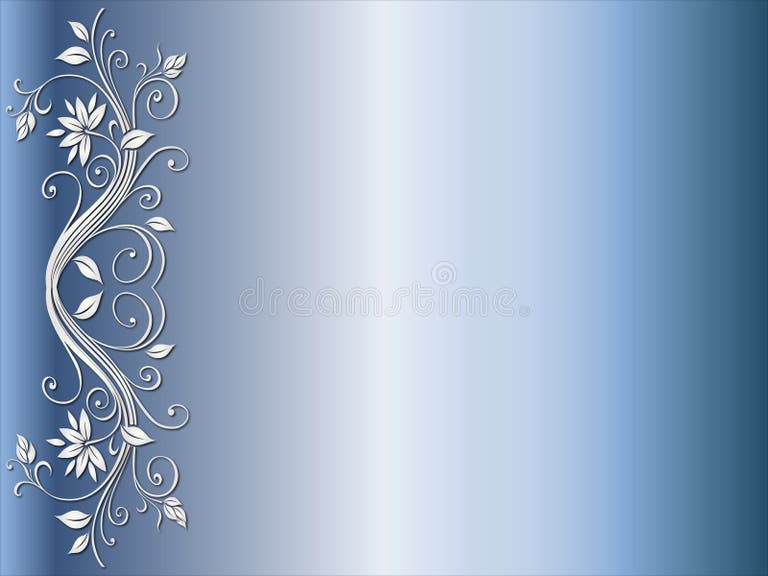 Floral Corner Design for Wedding Stock Illustration - Illustration of ...