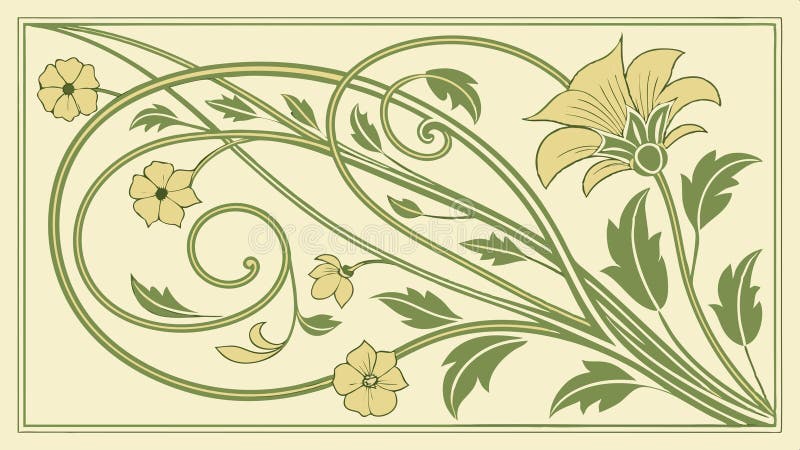 Floral Corner with Lilies, Elegant Nature Frame, Decorative Border ...