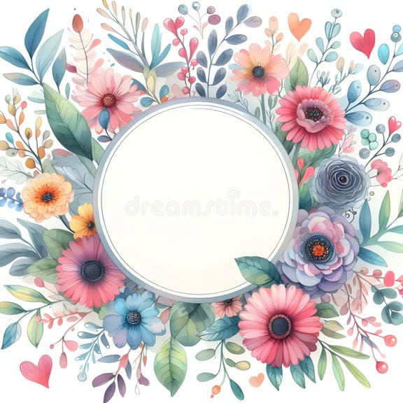 Floral cute bac bundle stock illustration. Illustration of cartoon ...