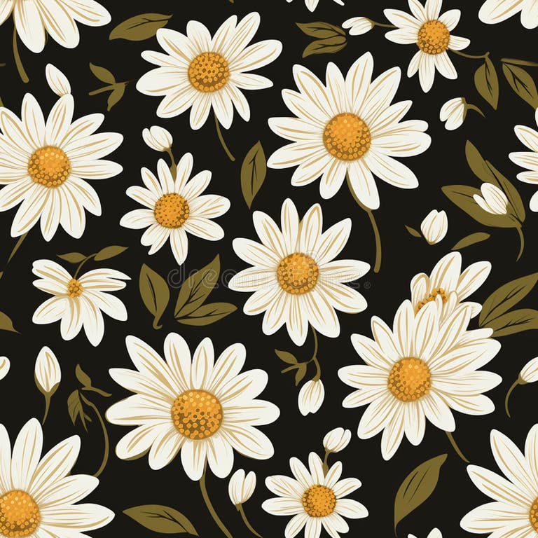 Floral Daisy Ad for Newspaper Ad Stock Illustration - Illustration of ...