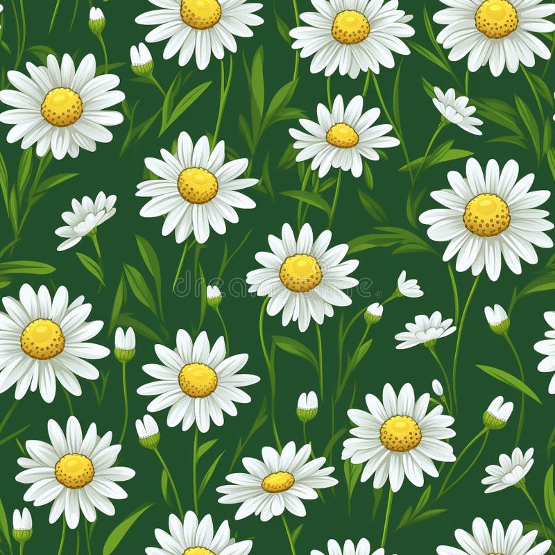 Floral Daisy Art for Mixed Media Art Stock Illustration - Illustration ...
