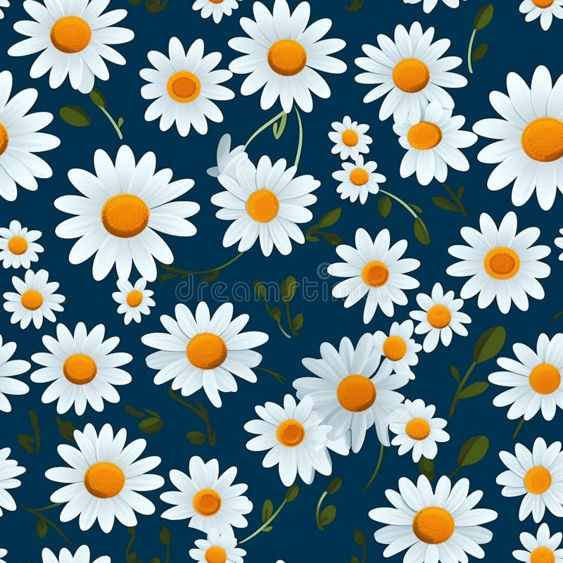 Floral Daisy Flyer for Flyer Design Stock Illustration - Illustration ...