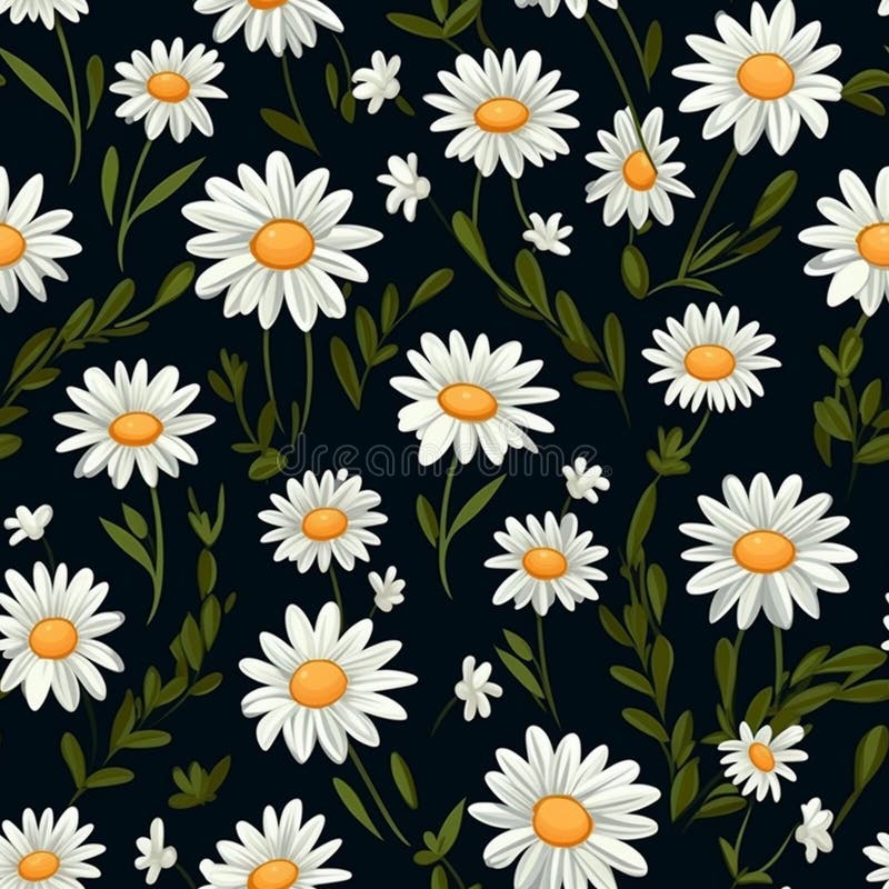 Floral Daisy Flyer for Flyer Design Stock Illustration - Illustration ...