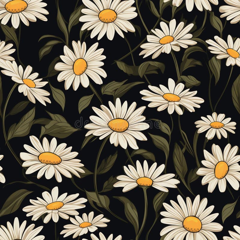 Floral Daisy Logo for Logo Design Stock Illustration - Illustration of ...