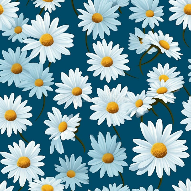 Floral Daisy Poster for Poster Design Stock Illustration - Illustration ...