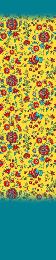 Floral Daman Desgin Choli Daman Gradiant Shading Abstract Seamless ...