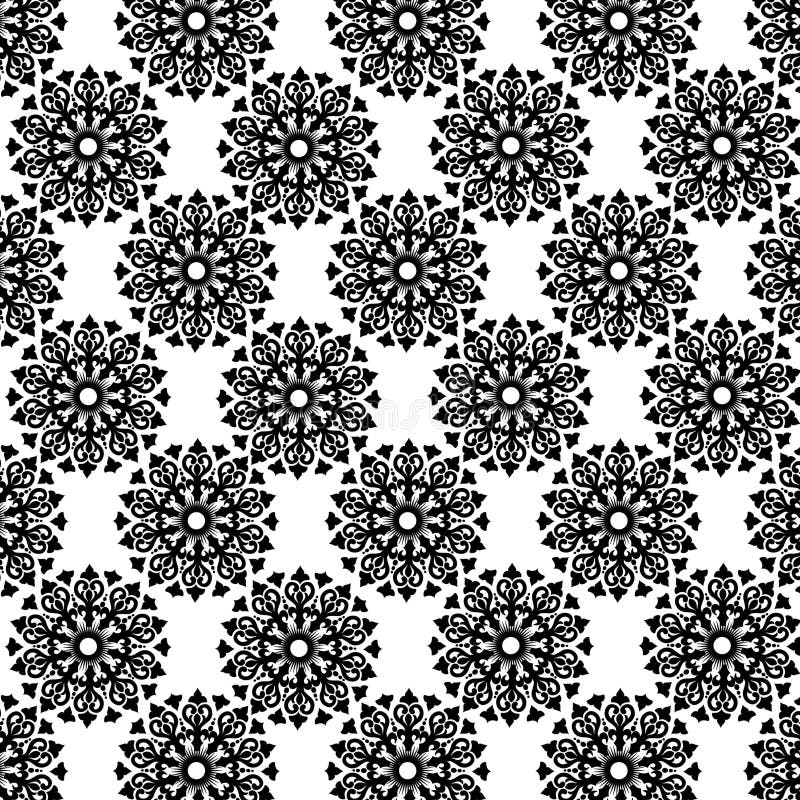 Elegant Damask Pattern Repeating. Vector Illustration Stock Vector ...