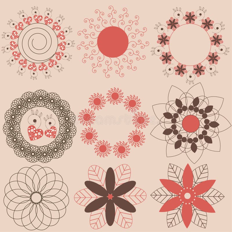 Vintage floral pattern stock vector. Illustration of rose - 18228609