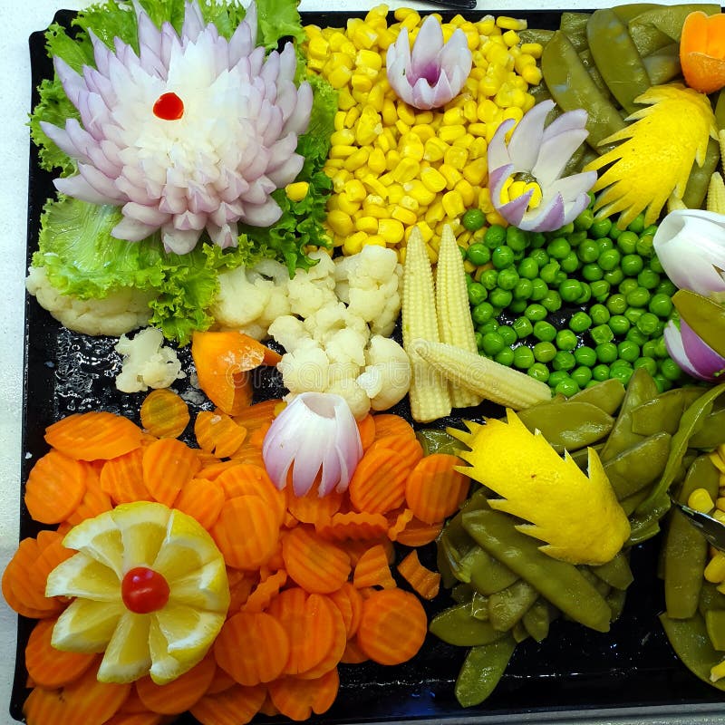 Vegetable decorations. stock image. Image of vegetables - 151783313