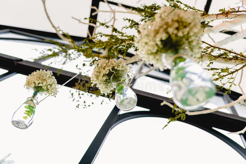 Floral Decorations for a Spring Event Stock Photo - Image of bloom ...