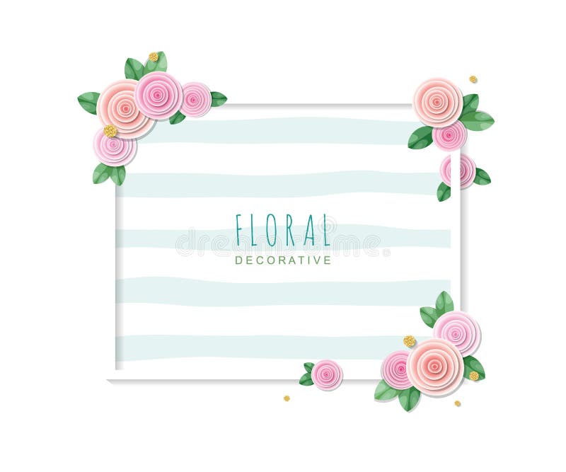 Frame with Spring Flower Hyacinth Stock Illustration - Illustration of ...