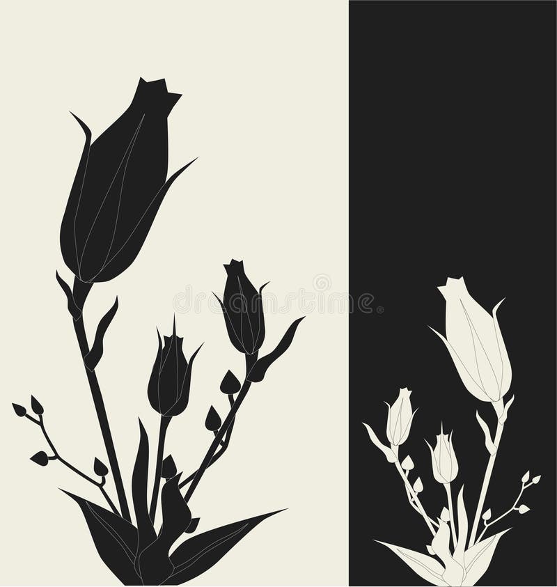 Floral design with shadow stock vector. Illustration of clip - 11079939