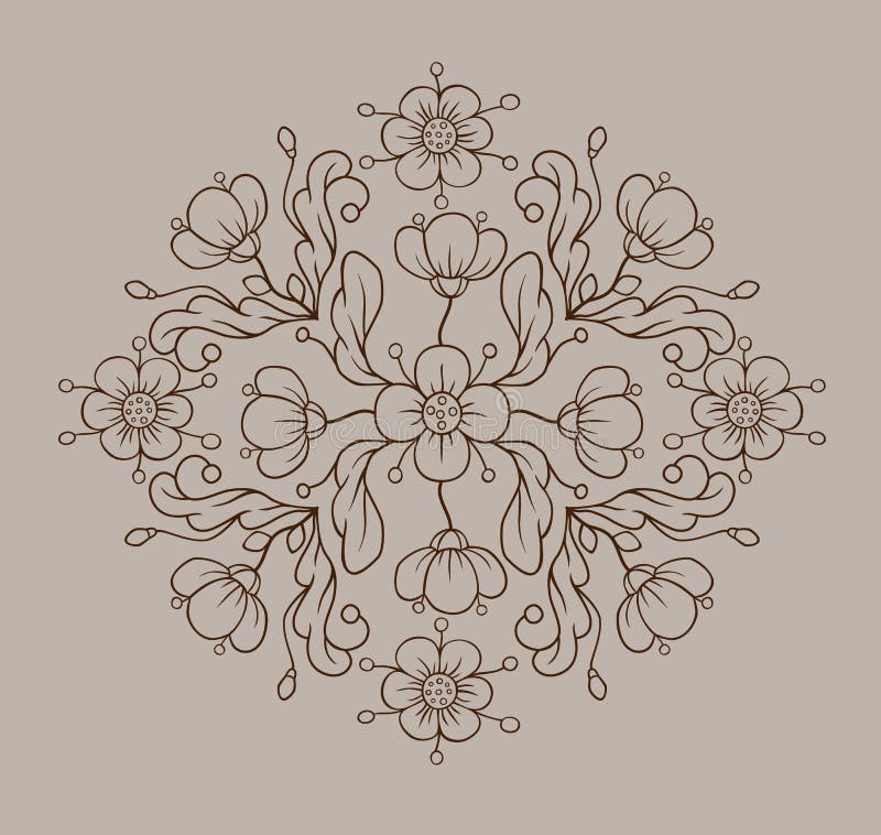 Floral butterfly on flower stock vector. Illustration of white - 12735611