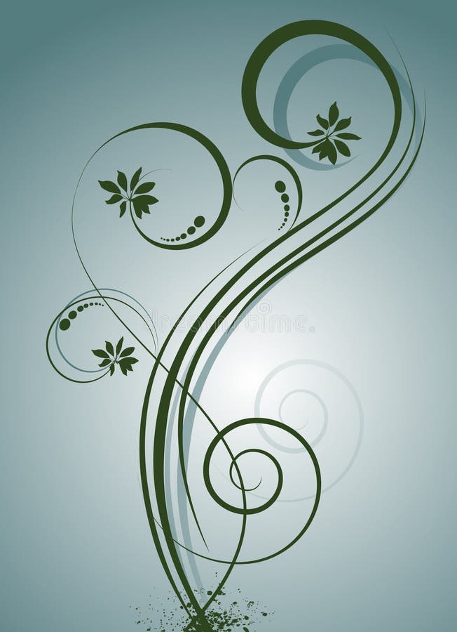 Floral design stock vector. Illustration of decoration - 15419931