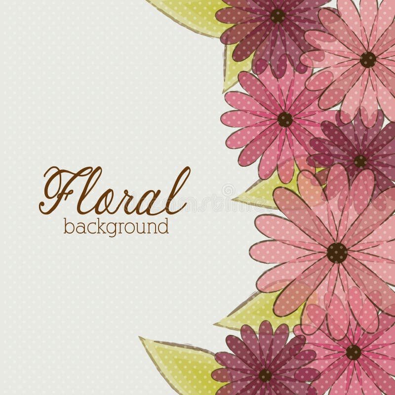 Floral design stock vector. Illustration of flora, background - 38451966